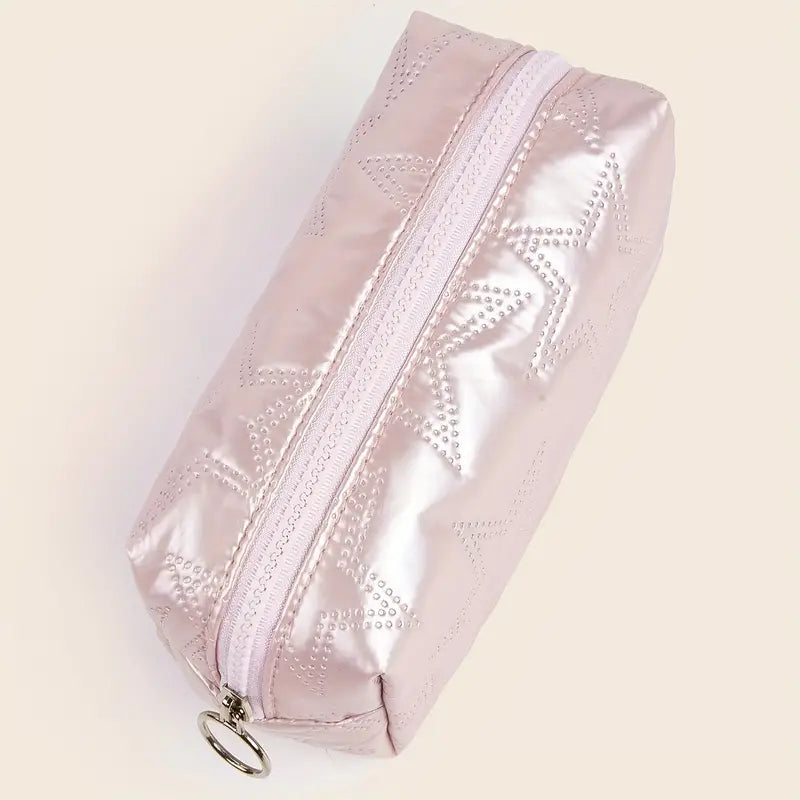 Cosmetic Case - Metallic Trendy Puffer Stars – A-Z creations