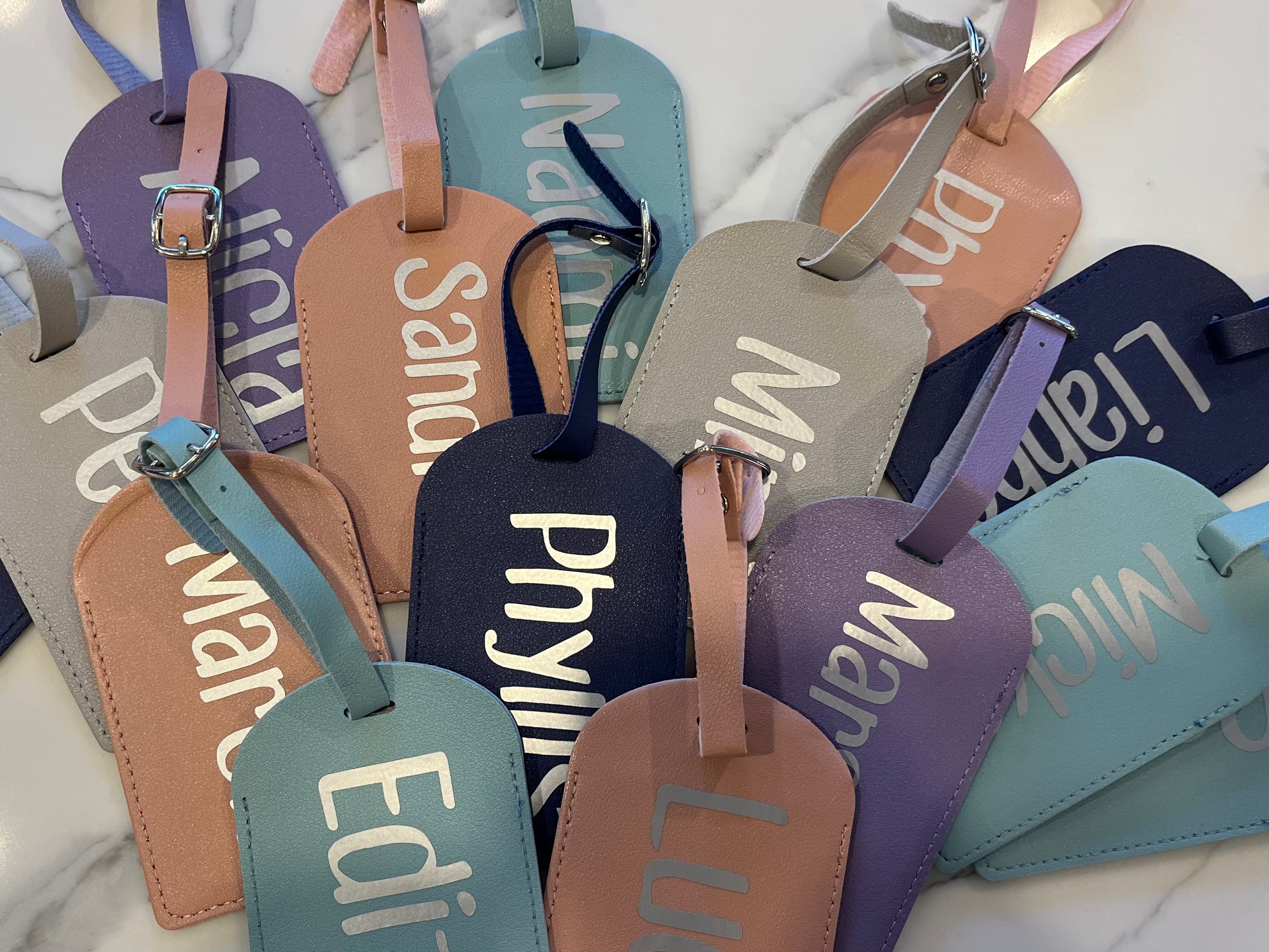 Luggage Tag - PU Leather Tag with Name Tag – A-Z creations