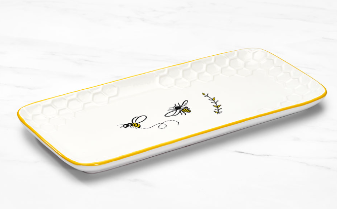 Ceramic Plate - Bee Design – A-Z creations