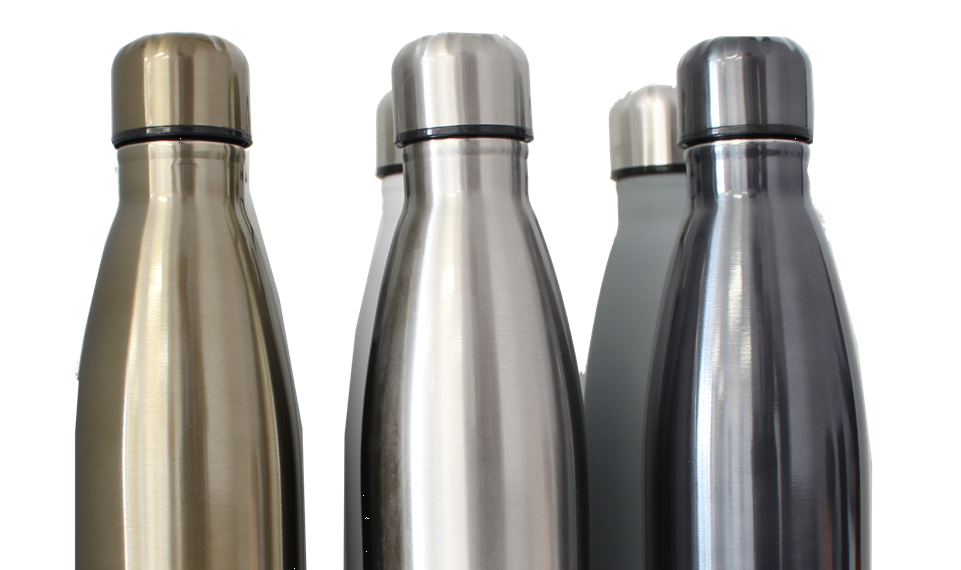 Water Bottle - Metallic Stainless Steel – A-Z creations